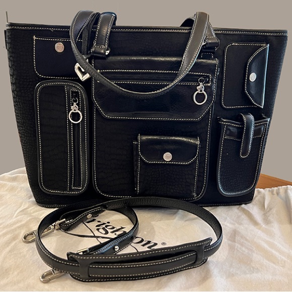 Brighton | Bags | Rare Vintage Brighton Tote With Removable Adjustable ...